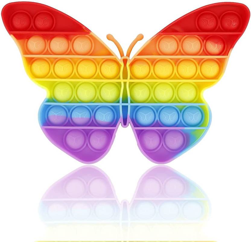 TOYVISION Butterfly Fidget Popping Sounds Autism Stress Reliever ...