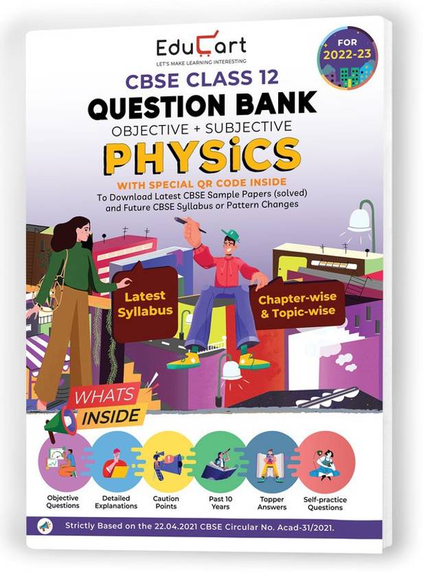 Educart CBSE Class 12 Physics Question Bank For 2022-23 (OLD): Buy ...