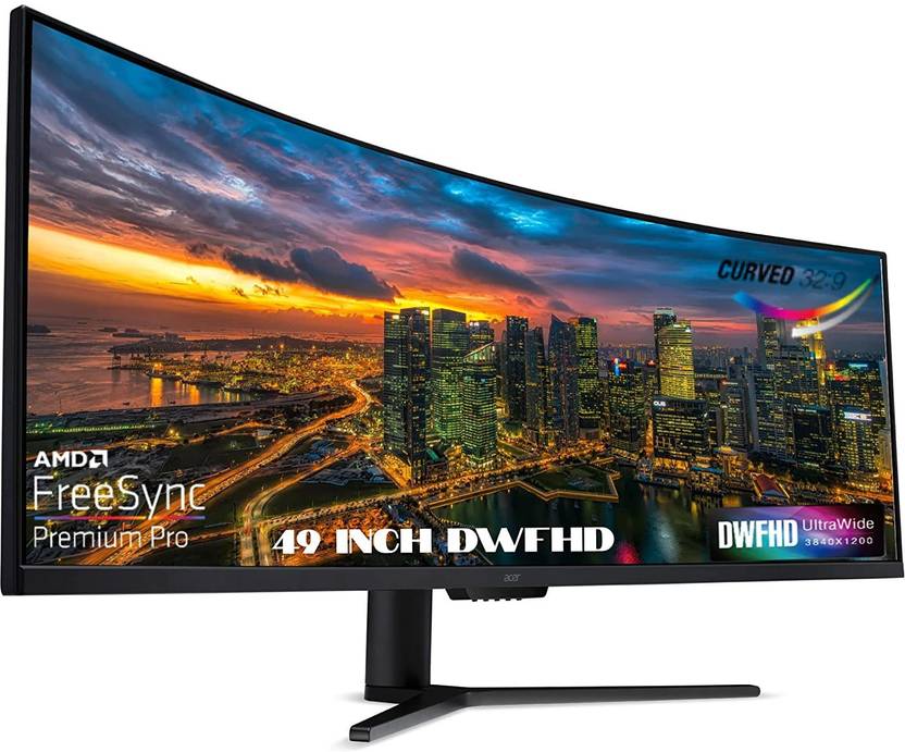 Acer 124.46 cm (49 inch) Curved Full HD LED Backlit VA Panel Monitor ...