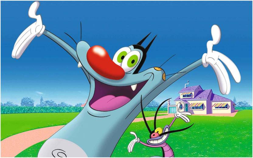 Oggy And The Cockroaches Poster For Room Paper Print - Animation ...