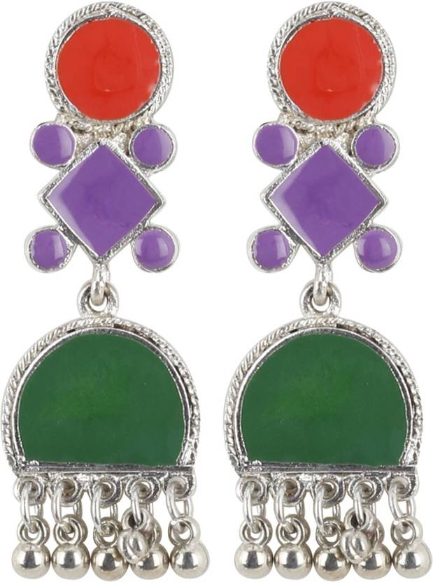 Flipkart.com - Buy Aradhya GHFHFH Silver, Metal Drops & Danglers Online ...