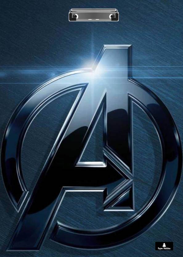 Flipkart.com | paper pebbles avengers logo design exam pad size (9.5 ...