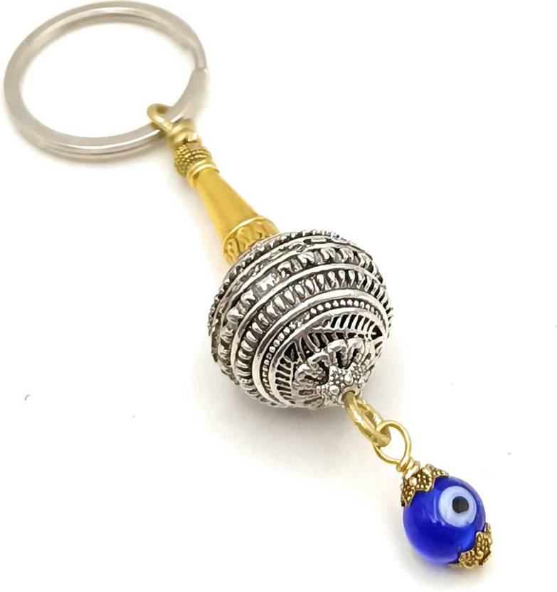 jaz Divine Lord Hanuman Gada Evil Eye Key Ring/Key Chain for Evil Eye ...
