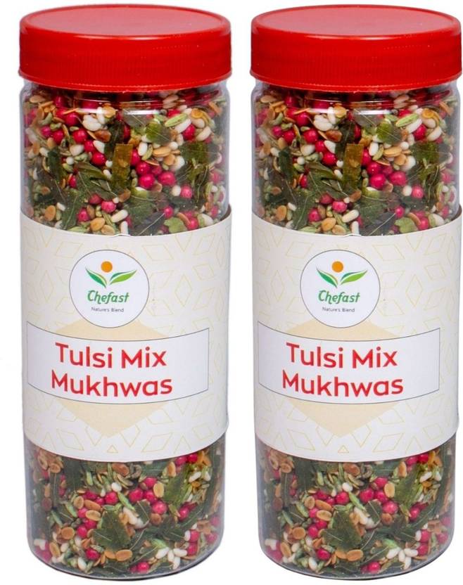 Chefast Tulsi Mix Mukhwas [ Digestive, After-Meal Snack] Pack Of 2 ...