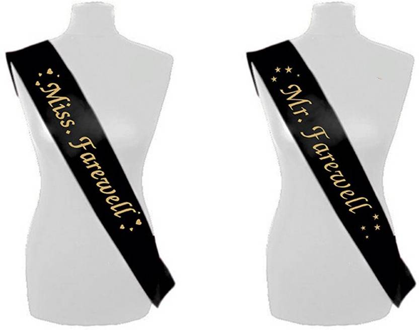Arihant Hub Mr. Farewell & Miss Farewell Sash for Boys & Girls Price in ...