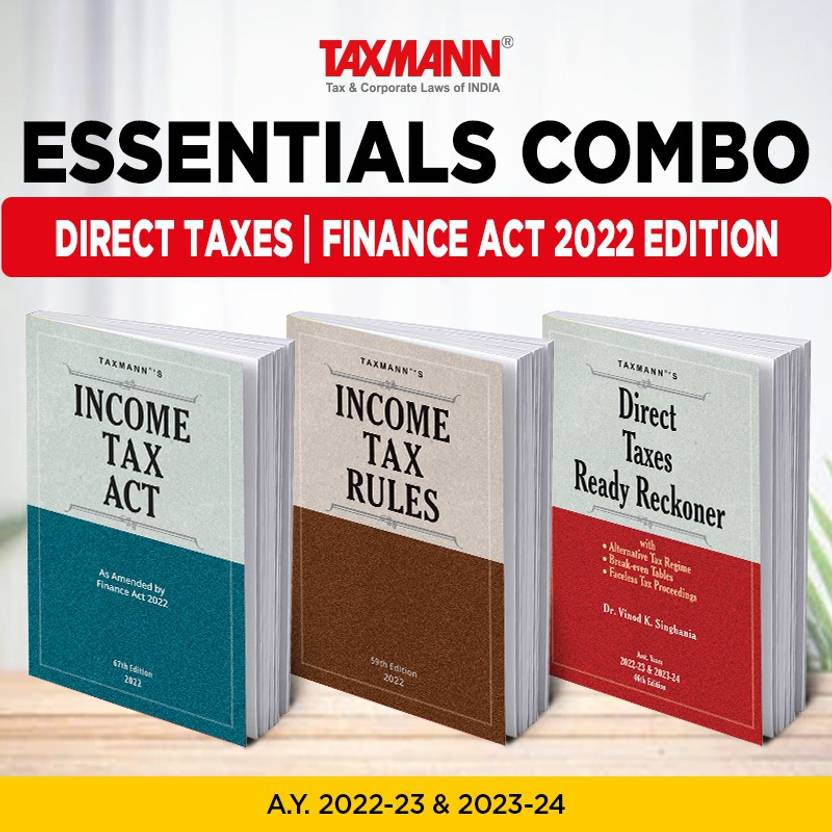 Taxmann’s Essentials Combo For Direct Tax Laws | Income Tax Act, Income ...