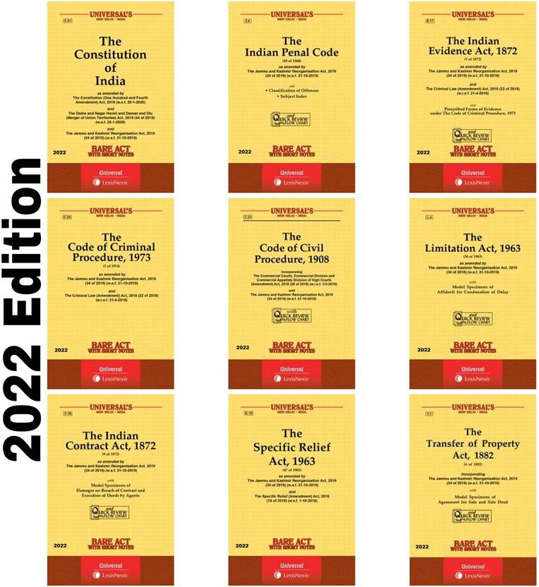 Universal’s Combo Of 9 Bare Acts Indian Penal Code (IPC) , Code Of ... Universal’s Combo Of 9 Bare Acts Indian Penal Code (IPC) , Code Of ...