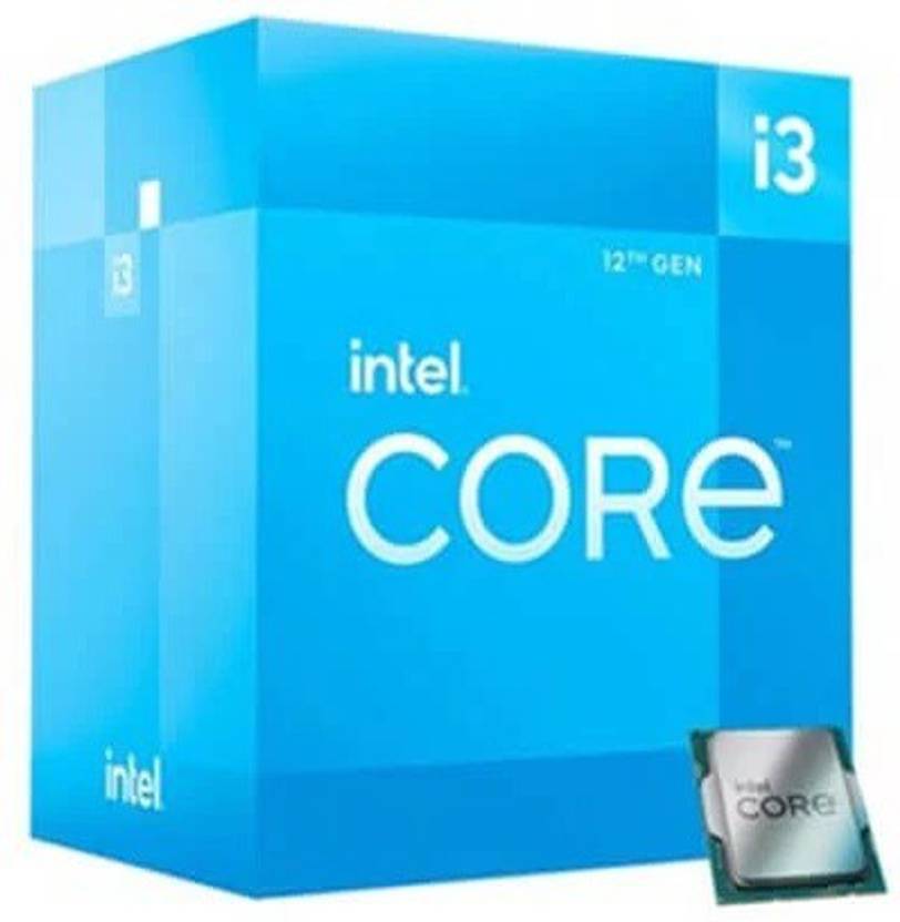Intel core-i3-12100 3.3 GHz Upto 4.3 GHz LGA1700 Socket 4 Cores 8 ...