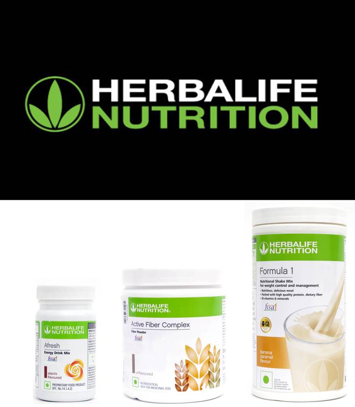 Herbalife Nutrition AFRESH ELAICHI 50gm+ACTIVE FIBER COMPLEX 200gm ...