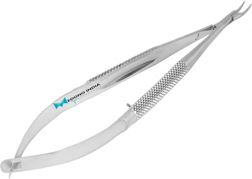 Medono india Barraquer Micro Jawa Needle Holder (Curved Without Lock ...