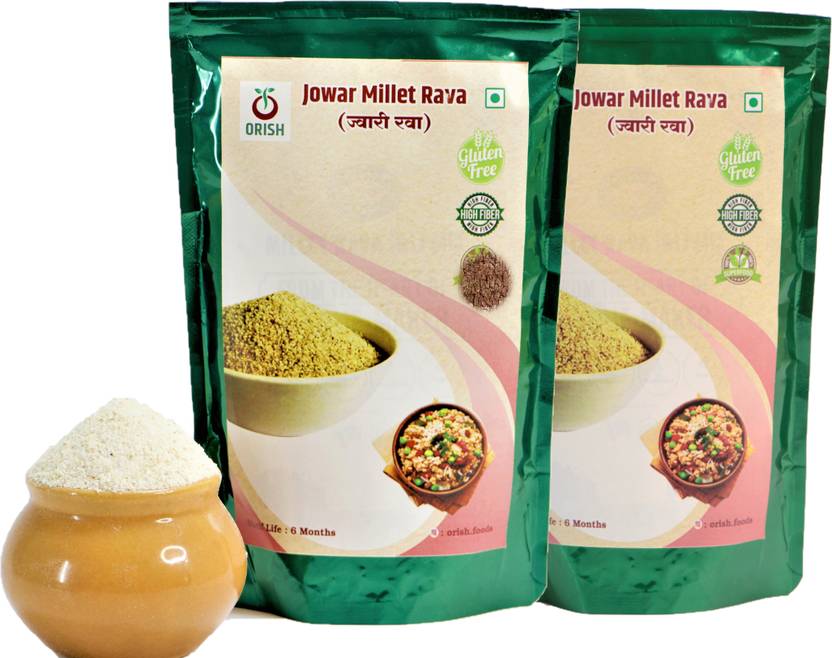 Orish Jowar Millet Rava (Sorghum Semolina), Made of Natural Whole grain ...