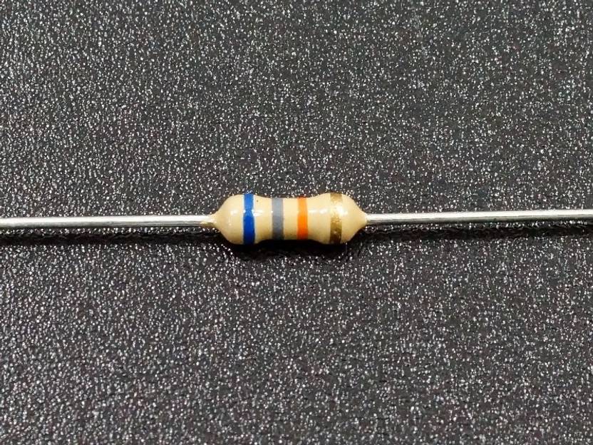 LAB PARTS 50 Pcs 68k ohm (kilo-ohm) Resistor, ±5% Tolerance, 1/4W Fixed ...