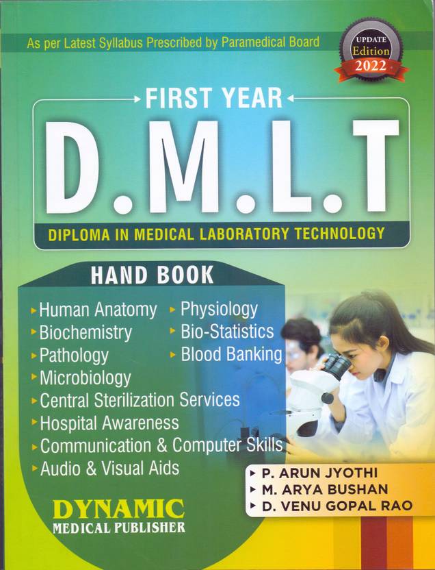 First Year Dmlt Diploma In Medical Laboratory Technology Handbook ...