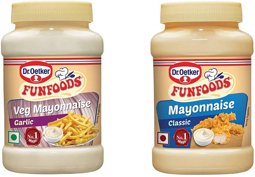 FUNFOODS by Dr. Oetker VEG MAYONNAISE GARLIC + CLASSIC 250 g Price in ...