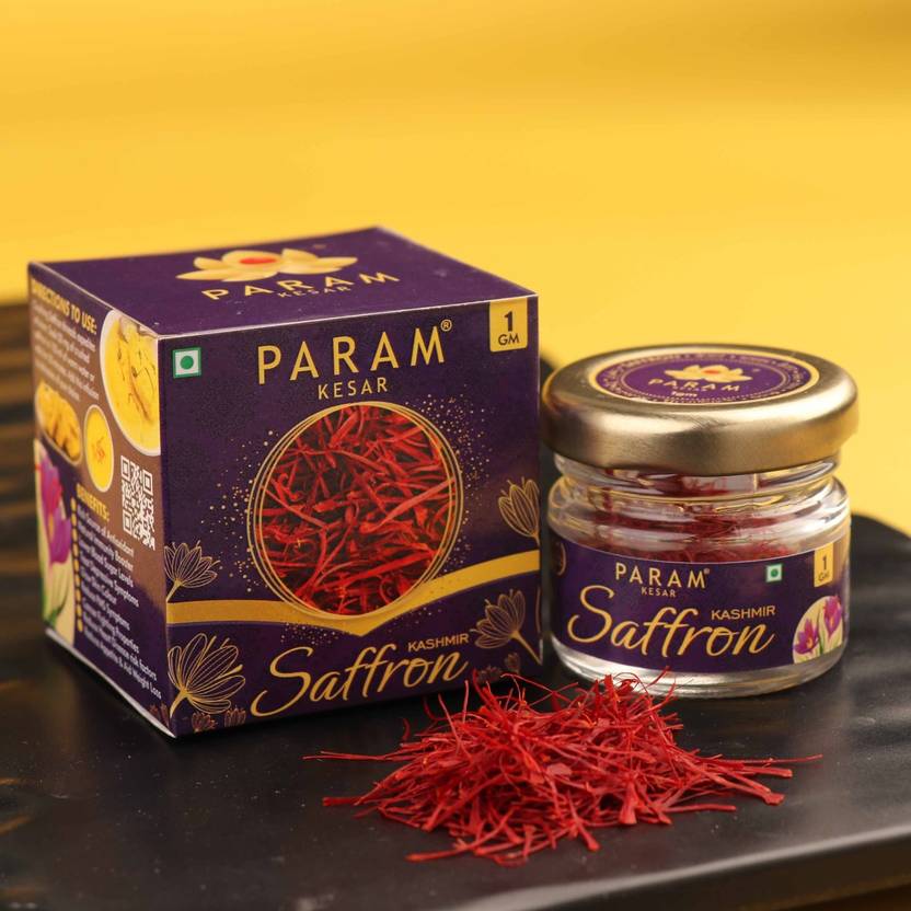 PARAM KESAR 2g Certified Grade A++ Pure Premium Kashmiri Kesar Saffron ...