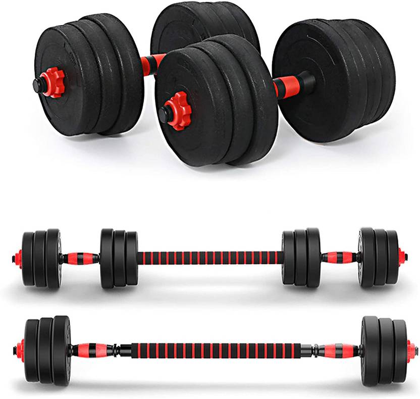 Tucker 10 kg 10kg & Barbell Set For Workout Adjustable Home Gym Combo ...