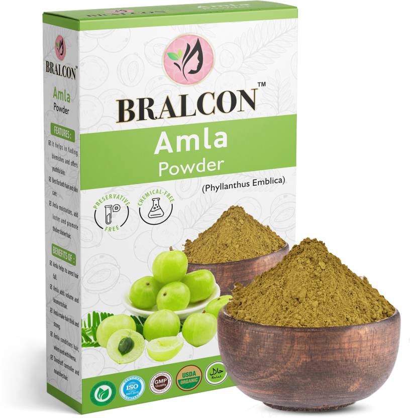 BRALCON Amla Powder-100g|Phyllanthus Embica|100% Pure & Natural Indian ...