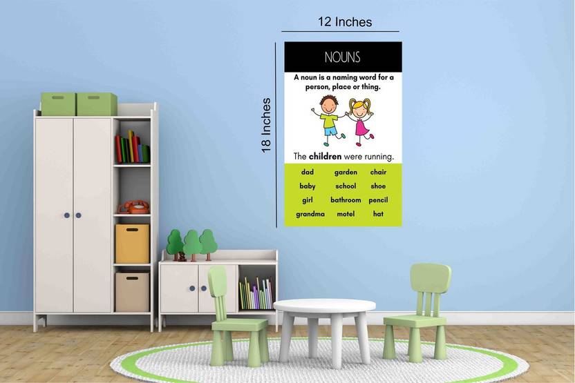 Learning Sticker Poster|'Nouns' Poster|Educational Poster For Classroom ...