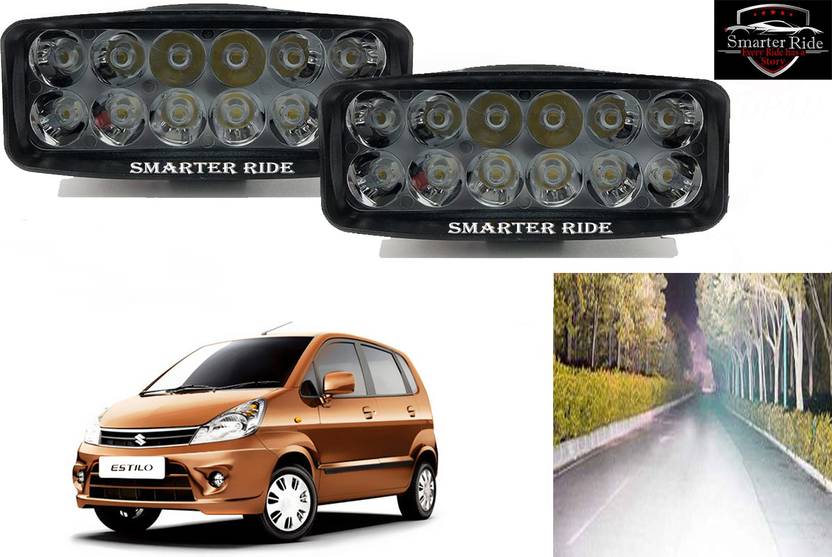 SMARTER RIDE 12 LED Fog Light High Power Fog Lamp for Maruti Suzuki Zen Estilo Headlight, Fog ...