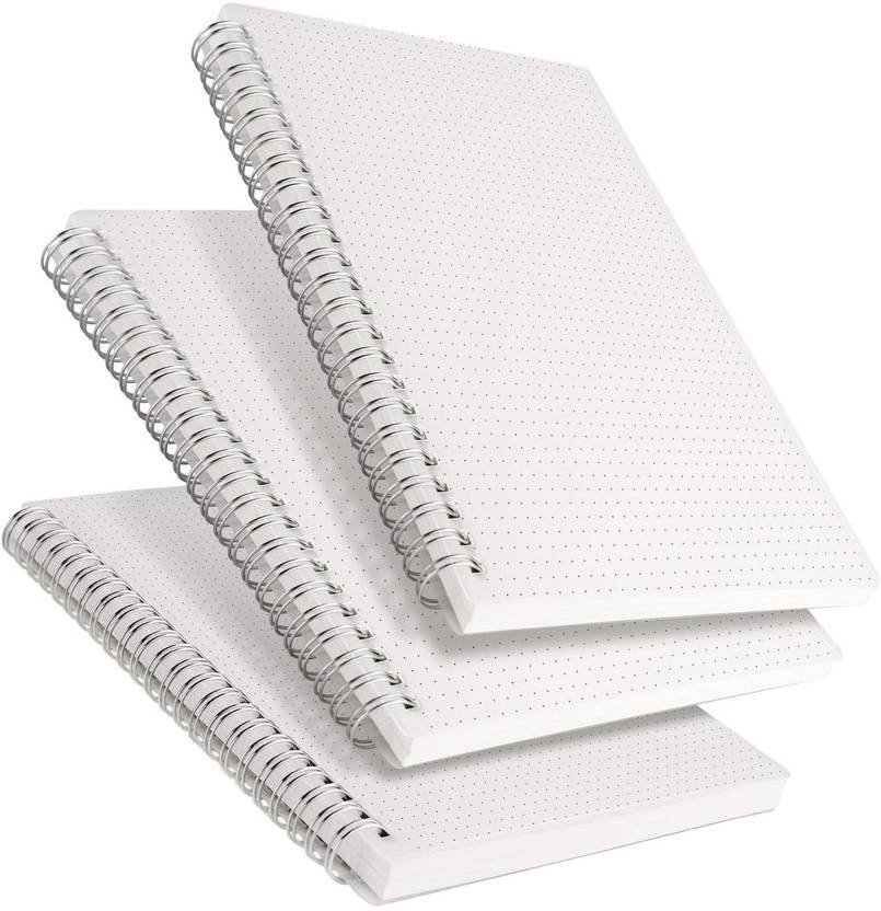 Innaxa Dot Grid Notebook Spiral Dotted Journal With 480 Pages100gsm Thick Paper A5 Notebook