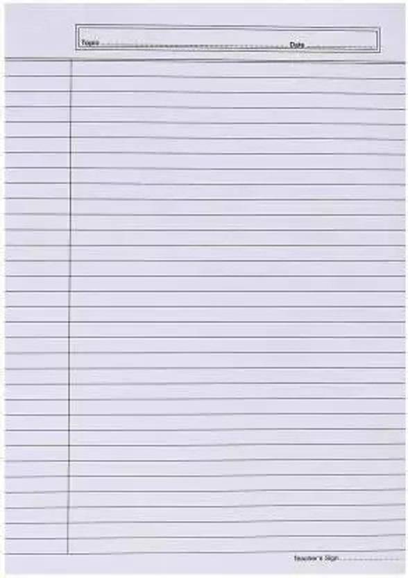 Flipkart.com | SHARMA BUSINESS A4 Both Side Ruled Sheets Paper For ...