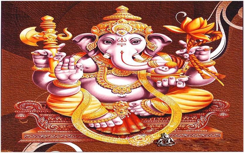 Ganesh Ji Flex Poster For Room Mo-2393 Photographic Paper - Religious ...