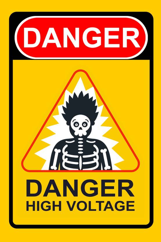 Ira Sign DANGER HIGH VOLTAGE Safety Awareness Emergency Sign Price in ...