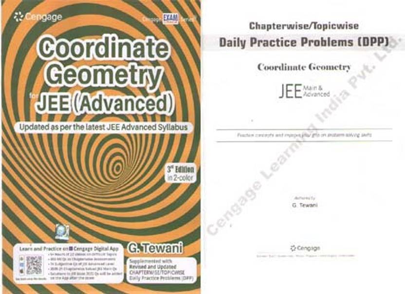 Cengage Coordinate Geometry For Jee (Advanced) 3rd Edition By G. Tewani ...