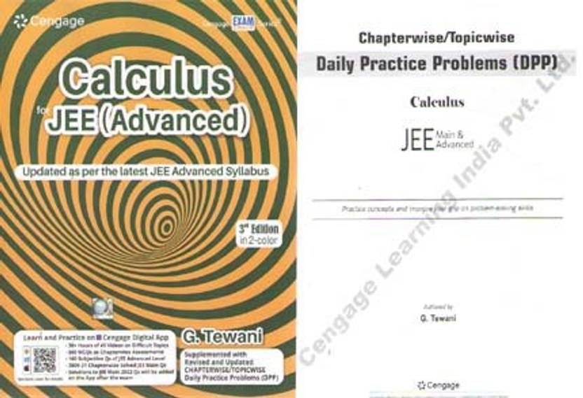 Cengage Calculus For Jee (Advanced) 3rd Edition By G. Tewani: Buy ...