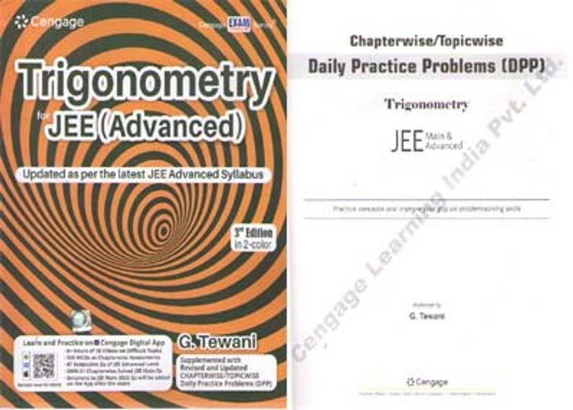 Cengage Trigonometry For Jee (Advanced) 3rd Edition By G. Tewani: Buy ...