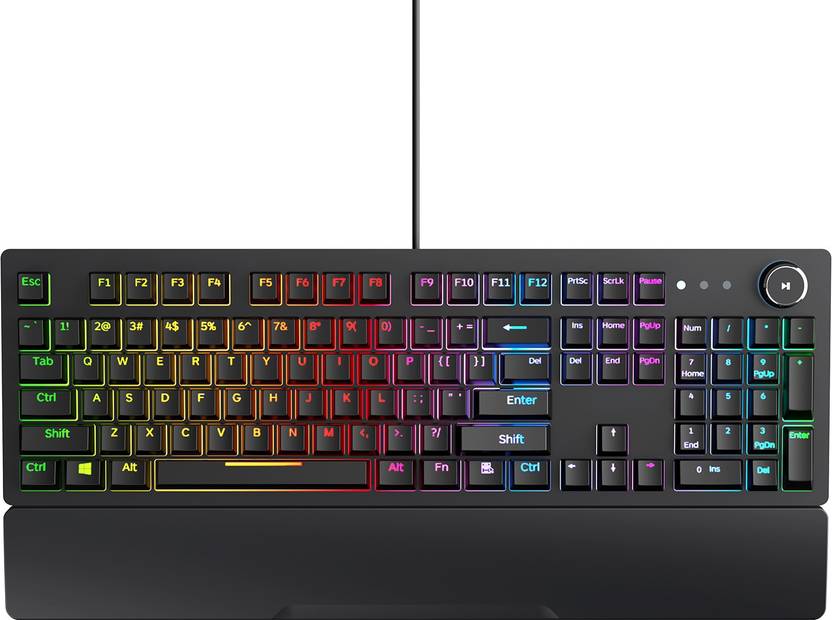 Redgear Shadow Blade Wired USB Standard Gaming Keyboard Compatible with ...