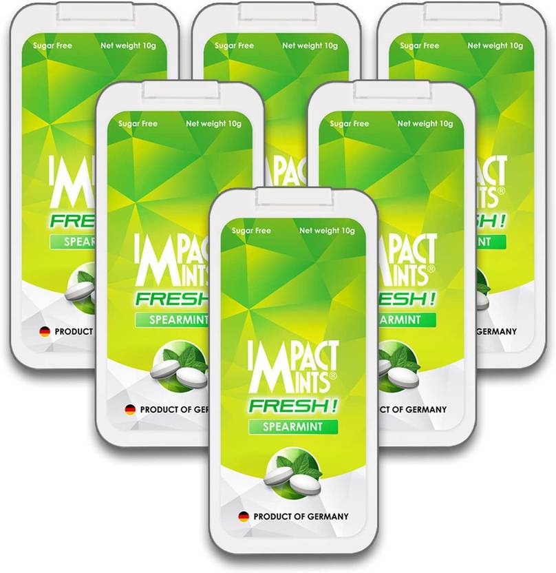 Impact Mints Sugar-free Mints Spearmint Flavor Product of Germany ...