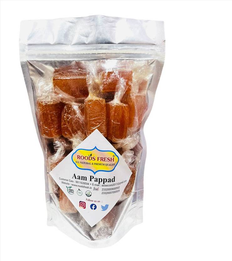 Roods Fresh Aam papad Candy , Premium Khatta Aam Papad Jelly, Mango ...