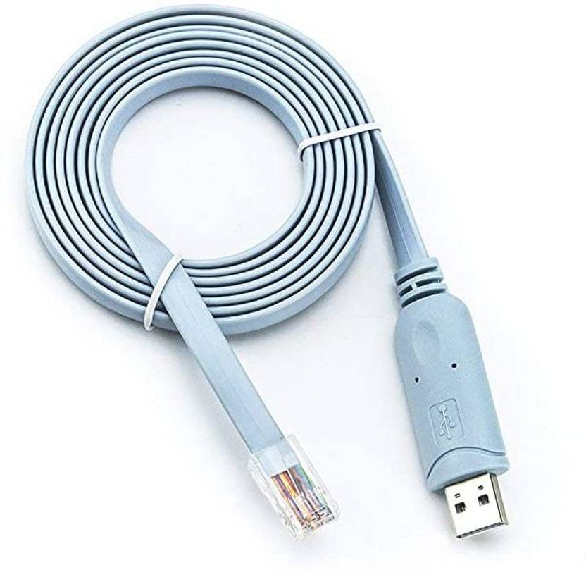 TECHGEAR LAN Cable 1 m pvc USB to RJ45 Console Cable with FTDI Chip for ...