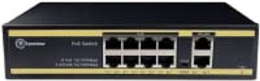Trueview 8-Port POE Switch for Network CCTV Camera Security Camera ...
