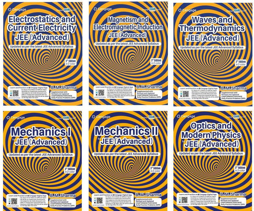 Cengage JEE ( Mains & Advanced ) Set Of 6 Books: Mechanics 1, Mechanics ...