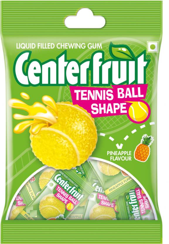 Center Fruit Tennis Ball Shape Pineapple Chewing Gum Price in India ...
