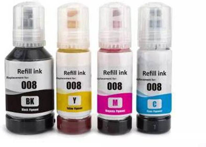 TECHNART Epson 008 pigment ink Ecotank L6460 Black + Tri Color Combo ...
