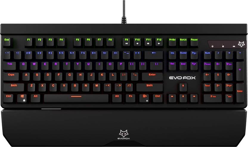 AMKETTE EvoFox Katana Mechanical and Programmable LED Wired USB Gaming ...
