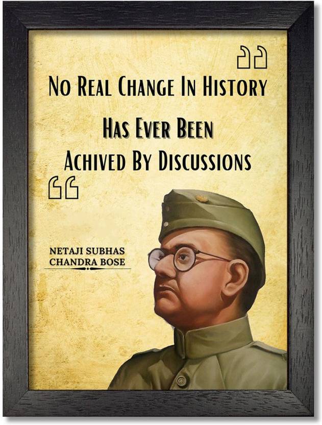 Netaji Subhas Chandra Bose Motivational Quotes Frame - Motivational ...
