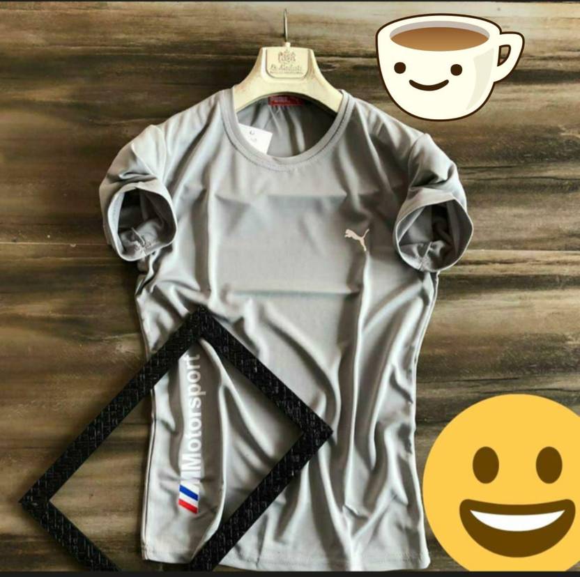 tiuy Sporty Men Round Neck Grey T-Shirt - Buy tiuy Sporty Men Round ...