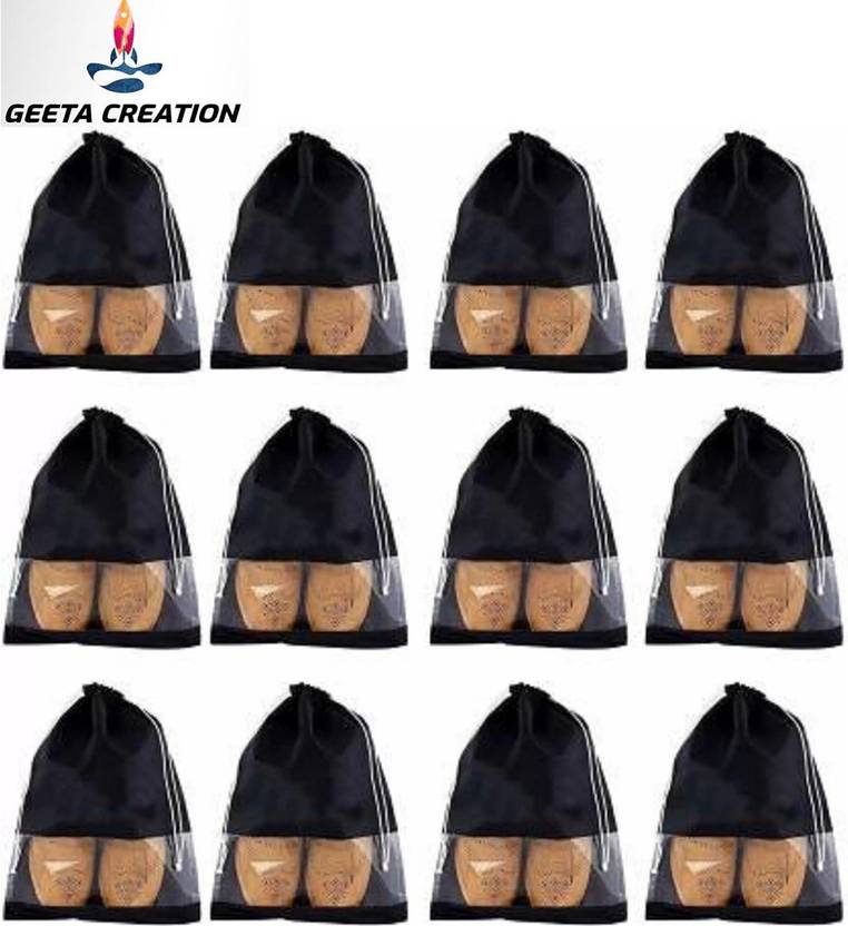 geetacreation Dust Proof Shoes Bag 12 Pcs Your Footwear from Water/dust ...