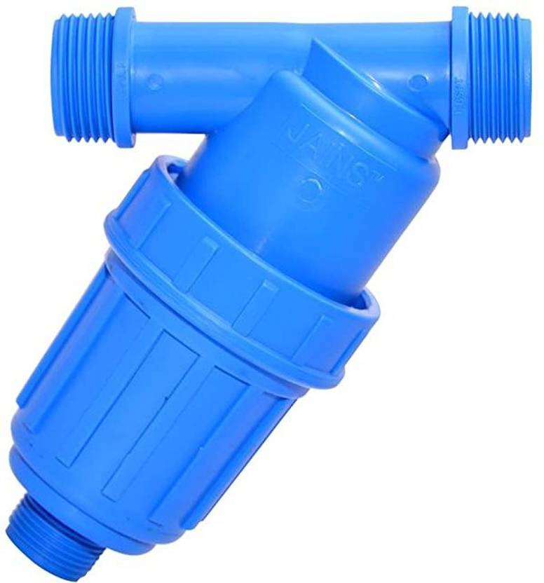 Jain Irrigation Systems 1" Super Flow Y Screen Filter (Blue) Drip ...