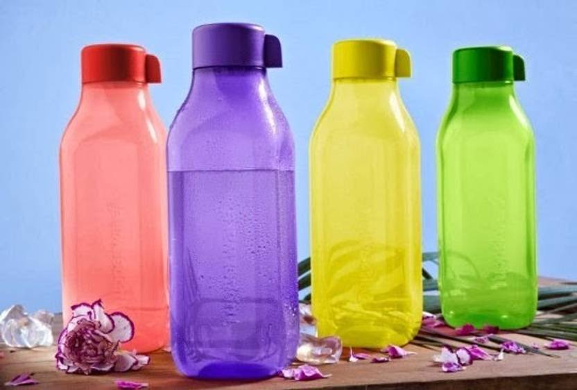 Shopper Ave Tupperware Aquasafe Eco Square Water Bottle (Colors May ...