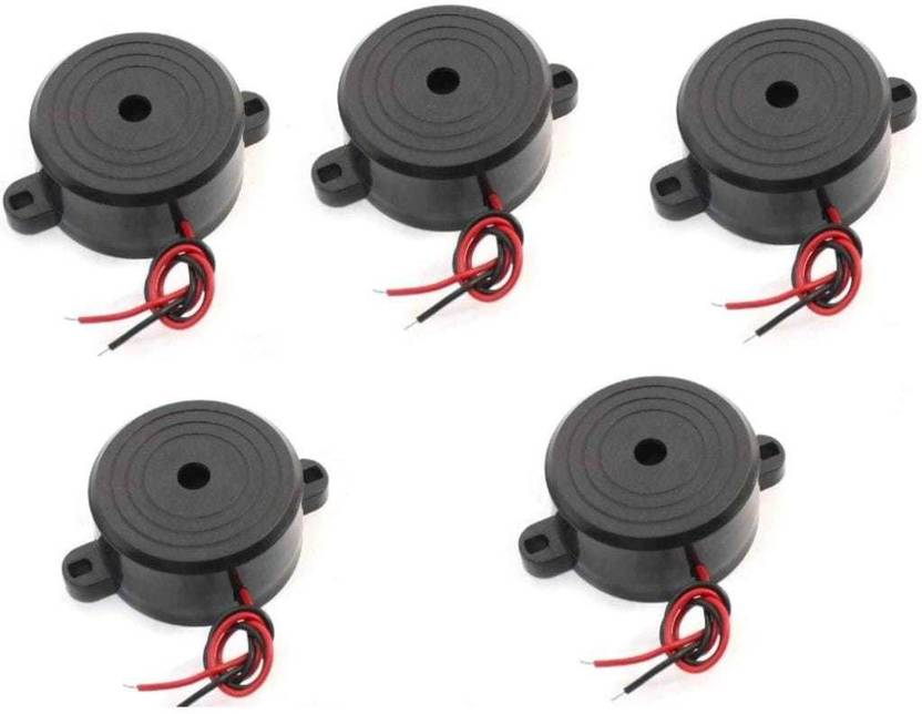 SSV CARE 5pc 12V Big Buzzer with Small Enclosed Piezo Electronic Buzzer ...