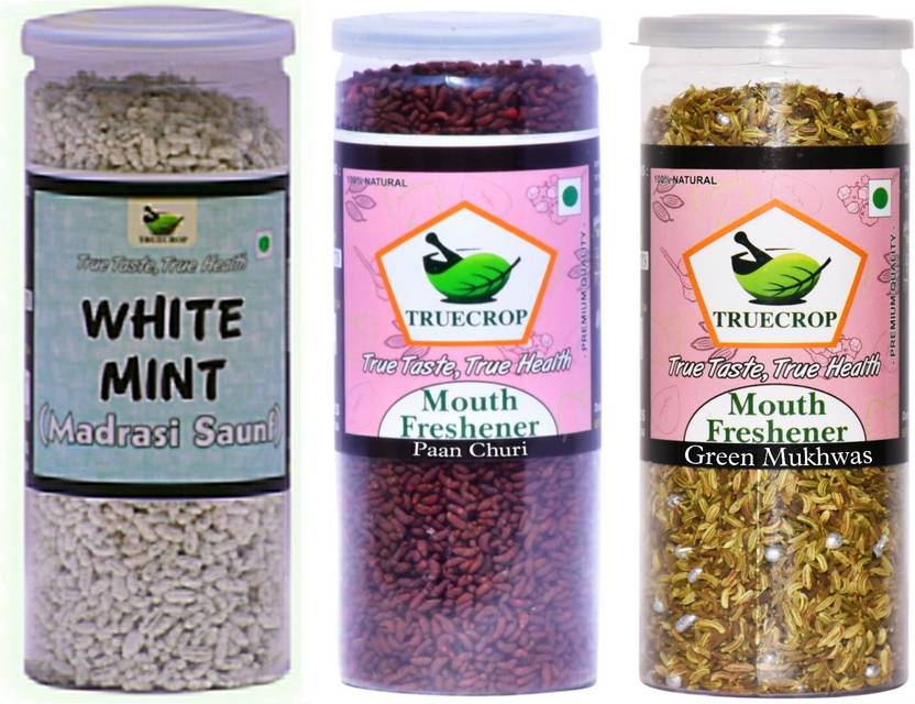 Truzana (Truecrop) Madrasi Saunf Mukhwas, Paan Churi & Natural Green ...
