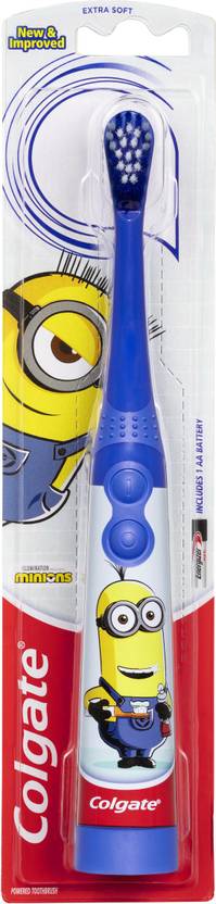 Colgate Kids Minions Battery Powered Electric Toothbrush - 1pc Electric ...