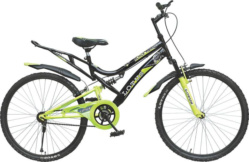 LOTUS-S BLACK HORSE Double Shocker 26 T Mountain Cycle Price in India ...