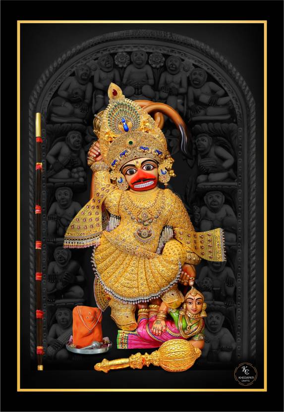 KHEDAPATI CRAFTS BALAJI PAINTING Digital Reprint 12 inch x 8 inch ...
