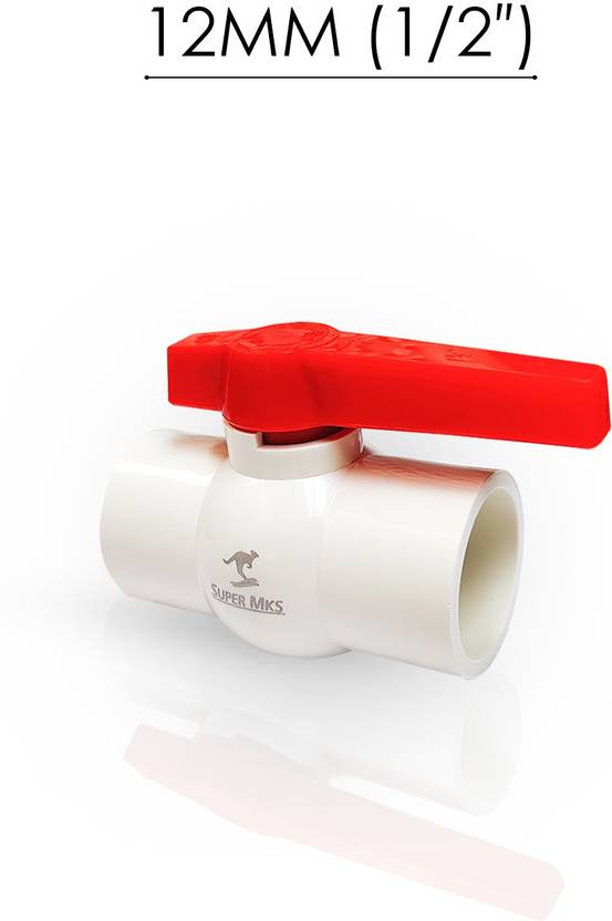 Super MK 12MM (1/2”) Heavy UPVC Ball Valve (Plain) Ball Valves Price in ...